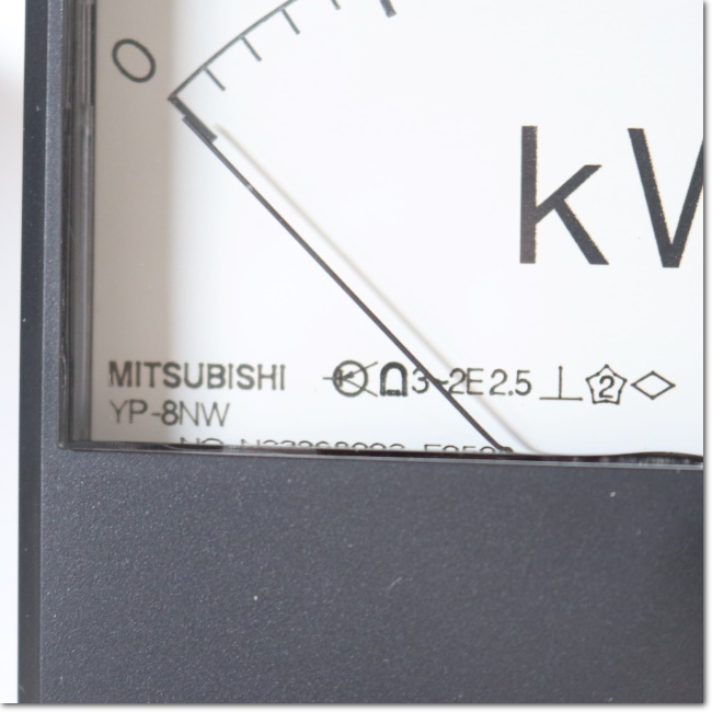 FA機器ドットコム / YP-8NW 3P3W 110V/5A 0-2400kW 6600/110V 200/5A B 電力計 (三菱電機 ...