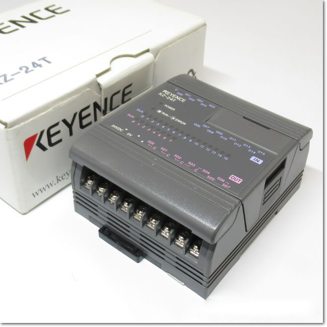 FA機器ドットコム / KZ-24T 基本ユニット DCタイプ 入力16点 トランジスタ[シンク]出力8点 (KEYENCE) | FA機器ドットコム