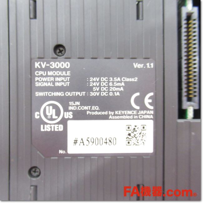 FA機器ドットコム / KV-3000 シリアル内蔵 CPUユニット Ver.1.1(KEYENCE) | FA機器ドットコム