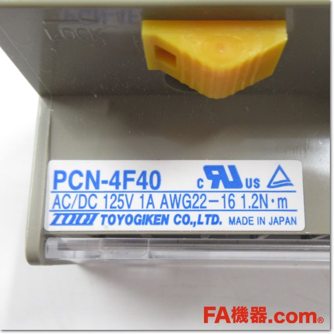 FA機器ドットコム / PCN7-4F40 コネクタ端子台 125V 1A(東洋技研) | FA機器ドットコム