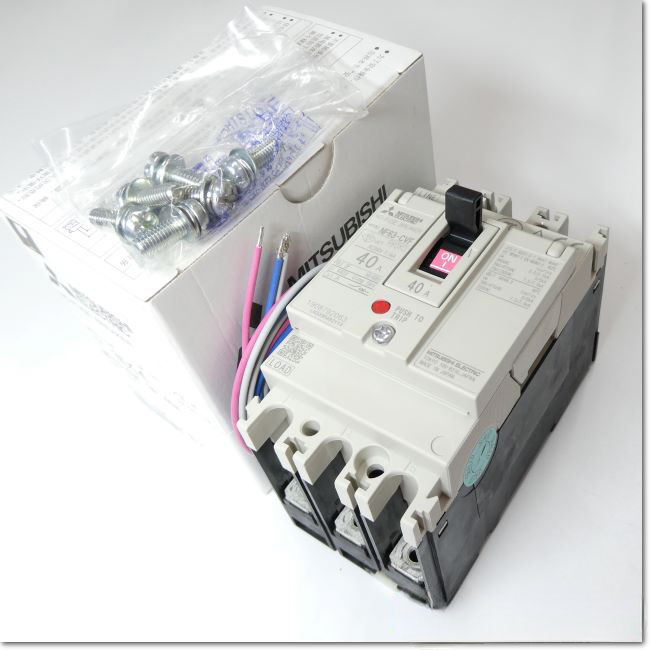 FA機器ドットコム / NF63-CVF 3P 40A AL-1LS ノーヒューズ遮断器 警報スイッチ付き (三菱電機) | FA機器ドットコム