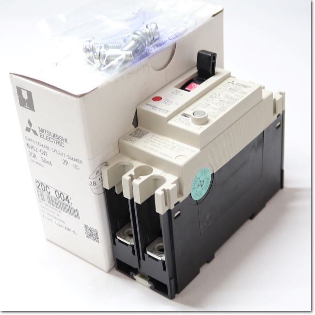 FA機器ドットコム / NV63-CVF 2P 20A 30mA 漏電遮断器 (三菱電機) | FA機器ドットコム