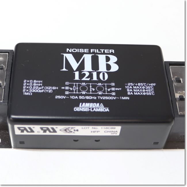FA機器ドットコム / MB1210 ノイズフィルタ AC250V 10A (TDKラムダ) | FA機器ドットコム