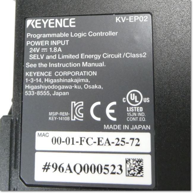 FA機器ドットコム / KV-EP02 EtherNet/IP 対応通信ユニット (KEYENCE) | FA機器ドットコム