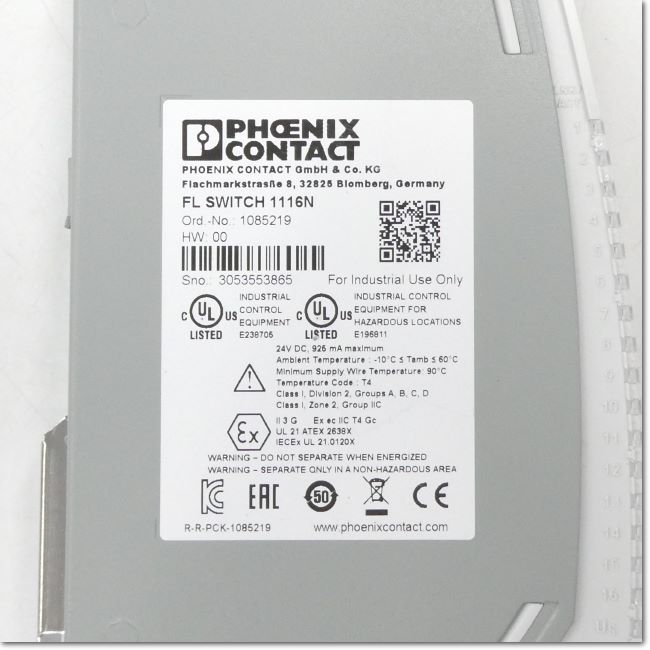 FA機器ドットコム / FL SWITCH 1116N [1085219] 産業用イーサネットスイッチ DC24V (フエニックス・コンタクト ...
