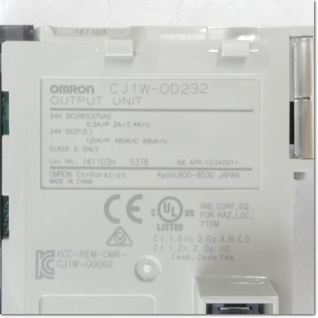 FA機器ドットコム / CJ1W-OD232 トランジスタ出力ユニット 32点 PNP (OMRON) | FA機器ドットコム