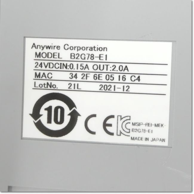 FA機器ドットコム / B2G78-E1 AnyWireASLINK Ethernet ゲートウェイ (エニイワイヤ) | FA機器ドットコム