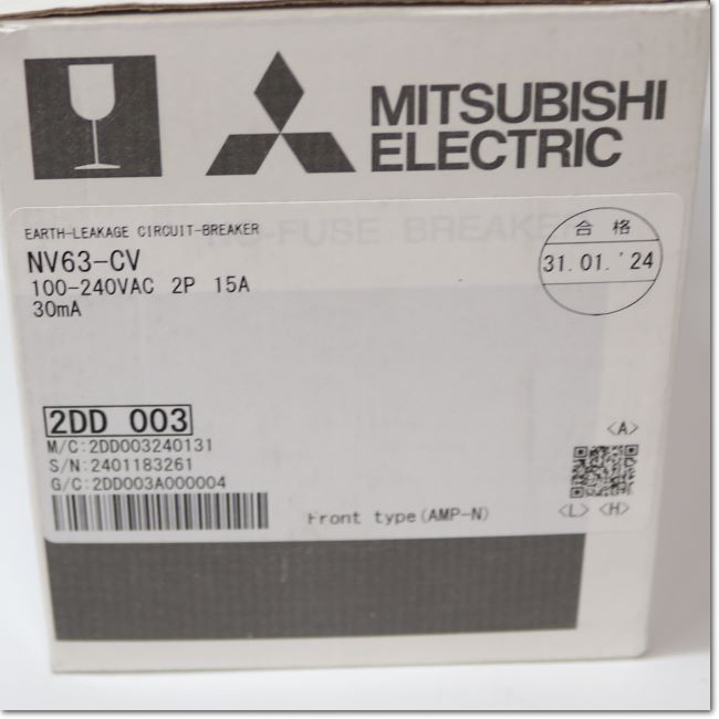 FA機器ドットコム / NV63-CV 2P 15A 30mA 漏電遮断器 経済品 (三菱電機) | FA機器ドットコム