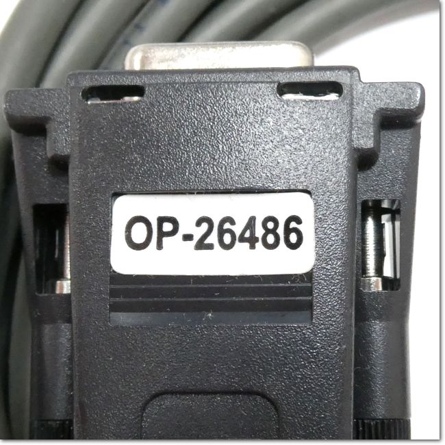 FA機器ドットコム / OP-26487 RS-232Cストレートケーブル 2.5m + 変換コネクタ[OP-26486]付き ...