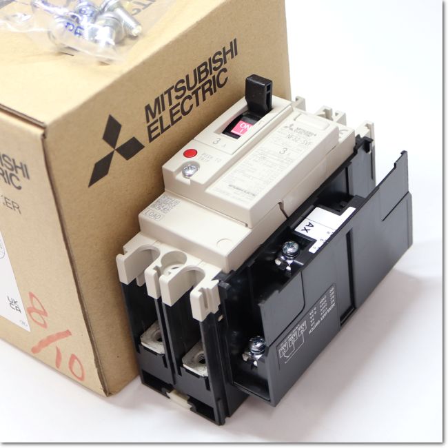 FA機器ドットコム / NF32-SVF 2P 3A AX-1RS SLT ノーヒューズ遮断器 補助スイッチ付き (三菱電機) | FA機器ドットコム