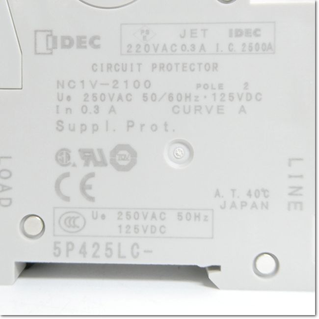 FA機器ドットコム / NC1V-2100-0.3AA 2P 0.3A サーキットプロテクタ (IDEC) | FA機器ドットコム
