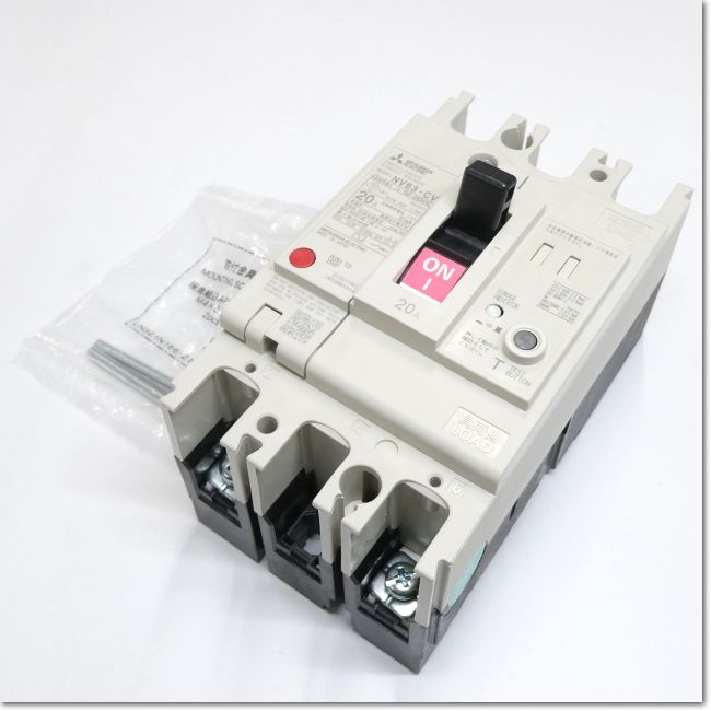 FA機器ドットコム / NV63-CV 2P 20A 30mA 漏電遮断器 経済品 (三菱電機) | FA機器ドットコム
