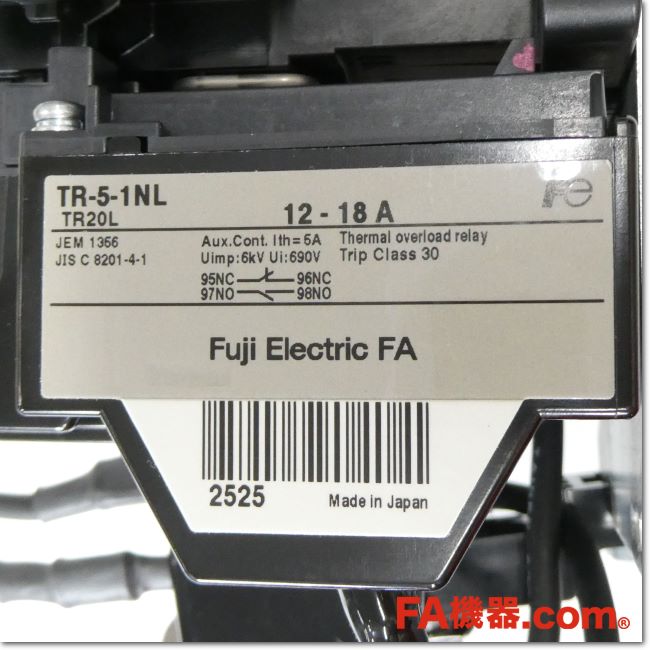 FA機器ドットコム / SW-5-1/2L AC100V 12-18A 1a1b 重負荷始動用電磁開閉器 (三菱電機)